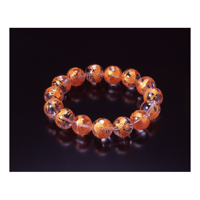 手彫り黄金龍ブレスレット＜黄金龍お守り付き＞ - ハイリッチ(株) [品番：bl666] の卸・問屋・仕入れ・卸売り【ザッカネット】